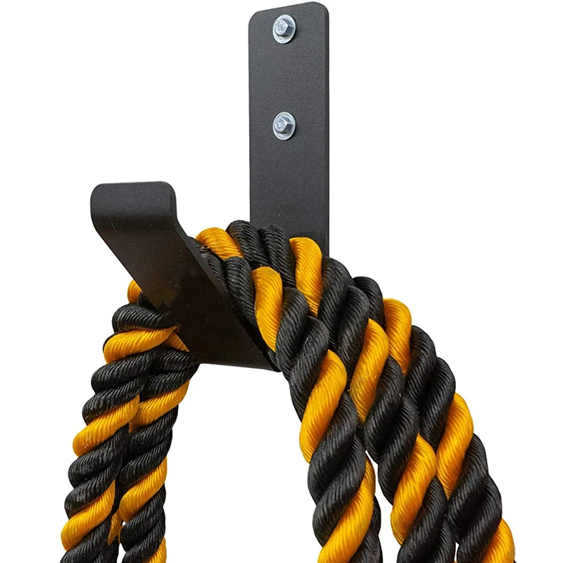 Fitness Battle Rope Rack Wall Mounted Heavy Duty Jump Rope Storage Hook ...