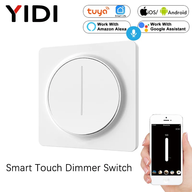 WiFi ZigBee Smart Touch Dimmer Switch SmartLifeTuya Wireless Remote ...