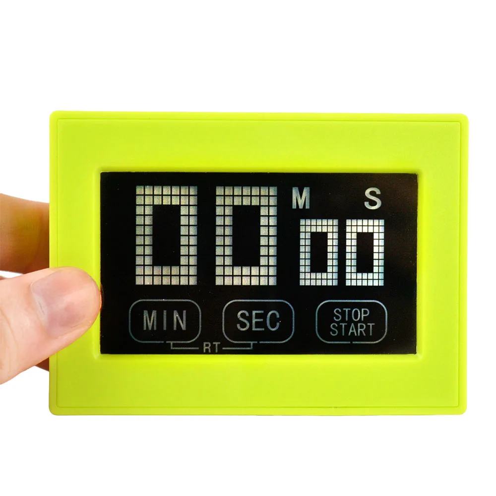 Touch Screen Kitchen Timer Large LCD Digital Display Contactor ...