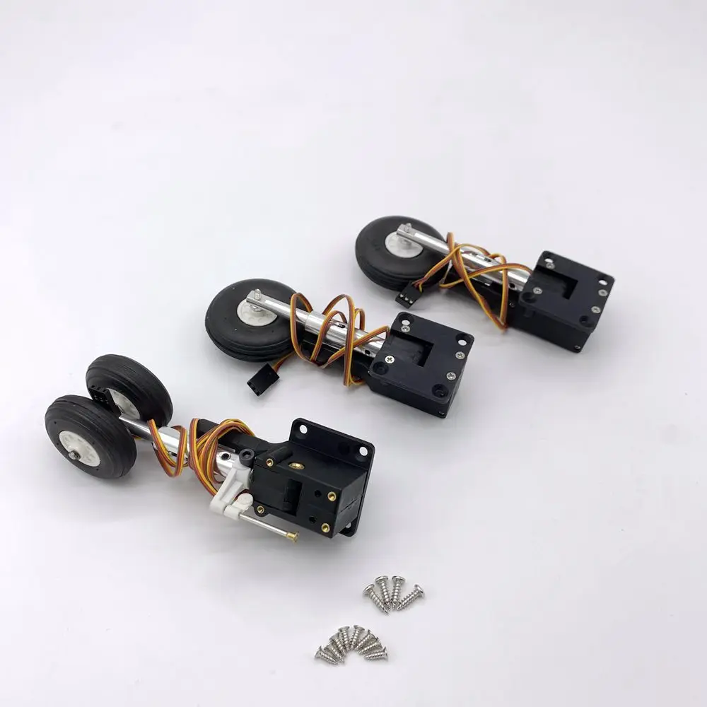 Metal-Electric-Retract-Landing-Gear-Shock-Absorbed-with-Dual-Nose-Wheel ...