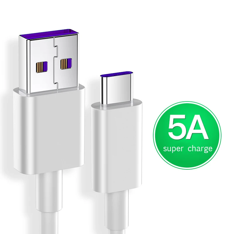 GARAS USB 5A type C кабель 5A Supercharge USB кабель для huawei mate 30 ...