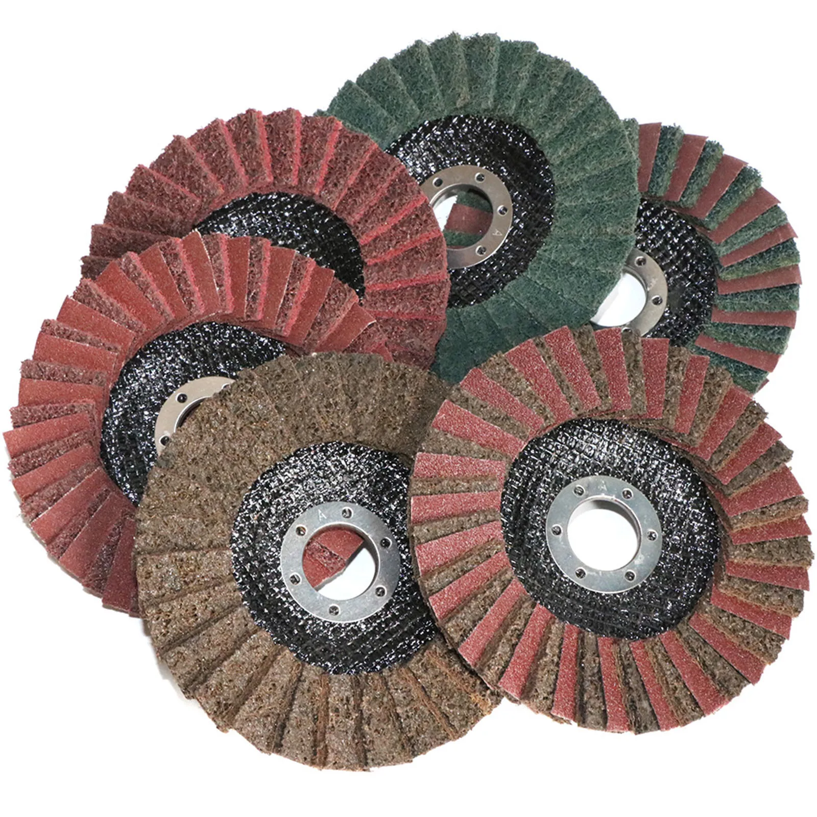 3pcs 4-1/2" x 7/8" Non-Woven Fabric Grinding Flap Disc,Abrasives ...