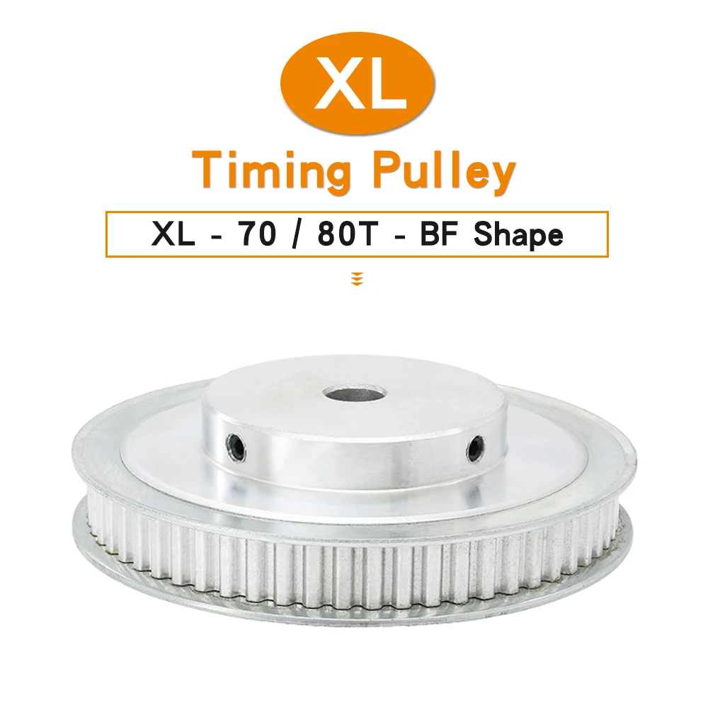 Belt Pulley XL-70T/80T Bore Size 8/10/12 mm Alloy Synchronous wheel ...