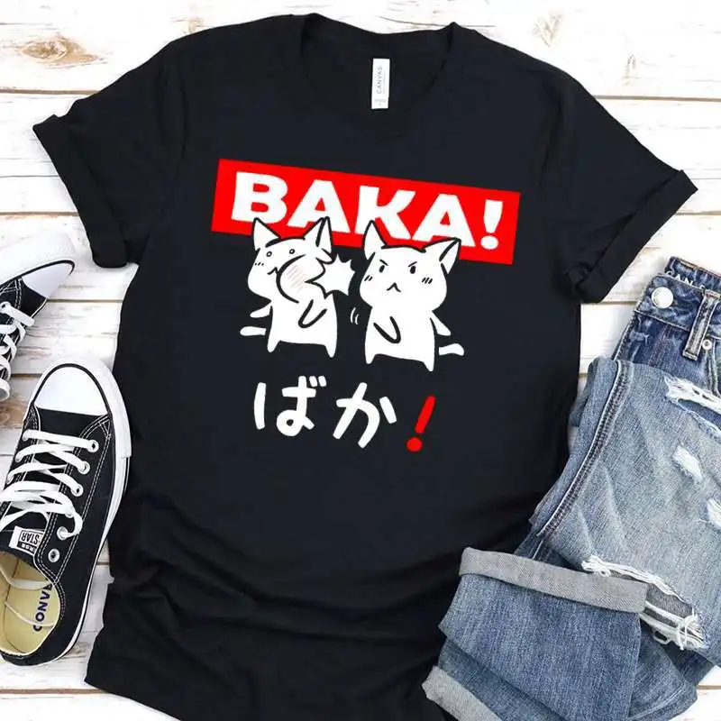 Baka-T-Shirt-2021-T-Shirt-Pure-Cotton-Breathable-Camisetas-Japanese ...