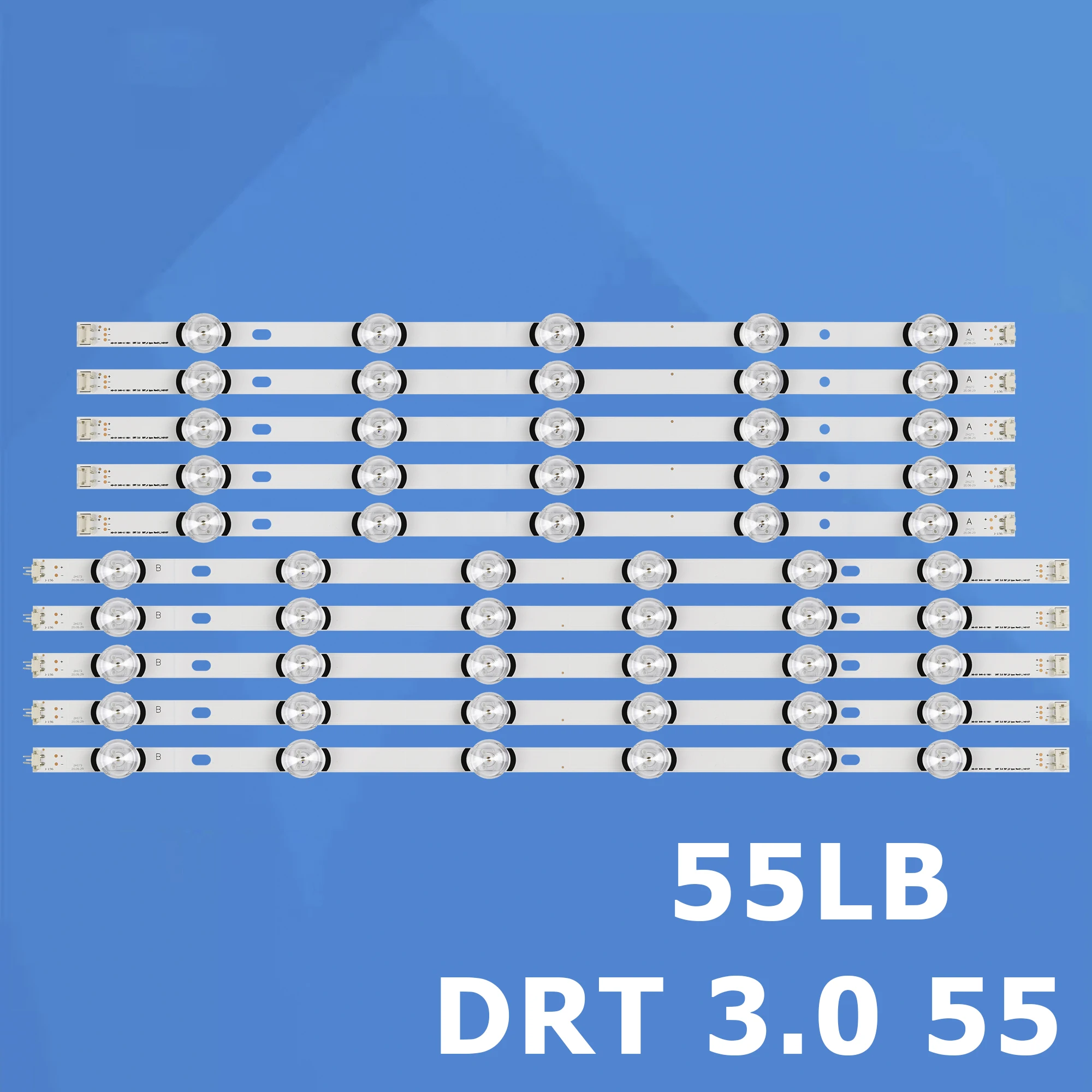 96 conjunto tira de LED para iluminación trasera para LG 55LF6000 ...
