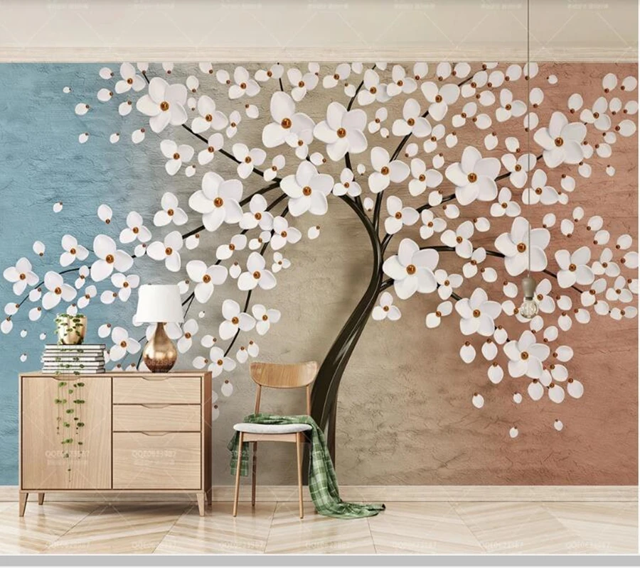 Papel de pared 3d estéreo para decoración del hogar, mural abstracto ...