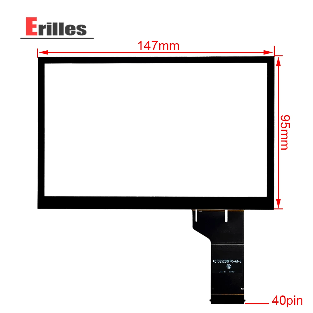 New Original 6.5 inch 40 pin touch screen panel for ACT3S5280FPC-A1-E ...