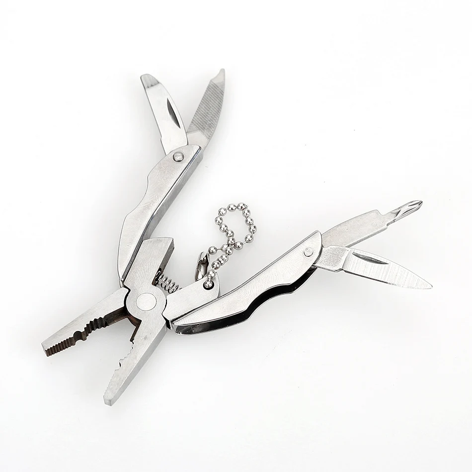 Dobeli Mini Foldaway Keychain Pliers Knife Steel Portable Pocket Multi ...