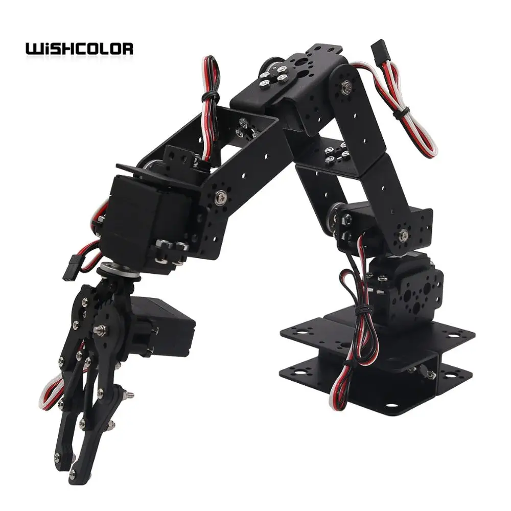 6 Free Degree Mechanical Arm part without servo horns Mechanical Hand ...