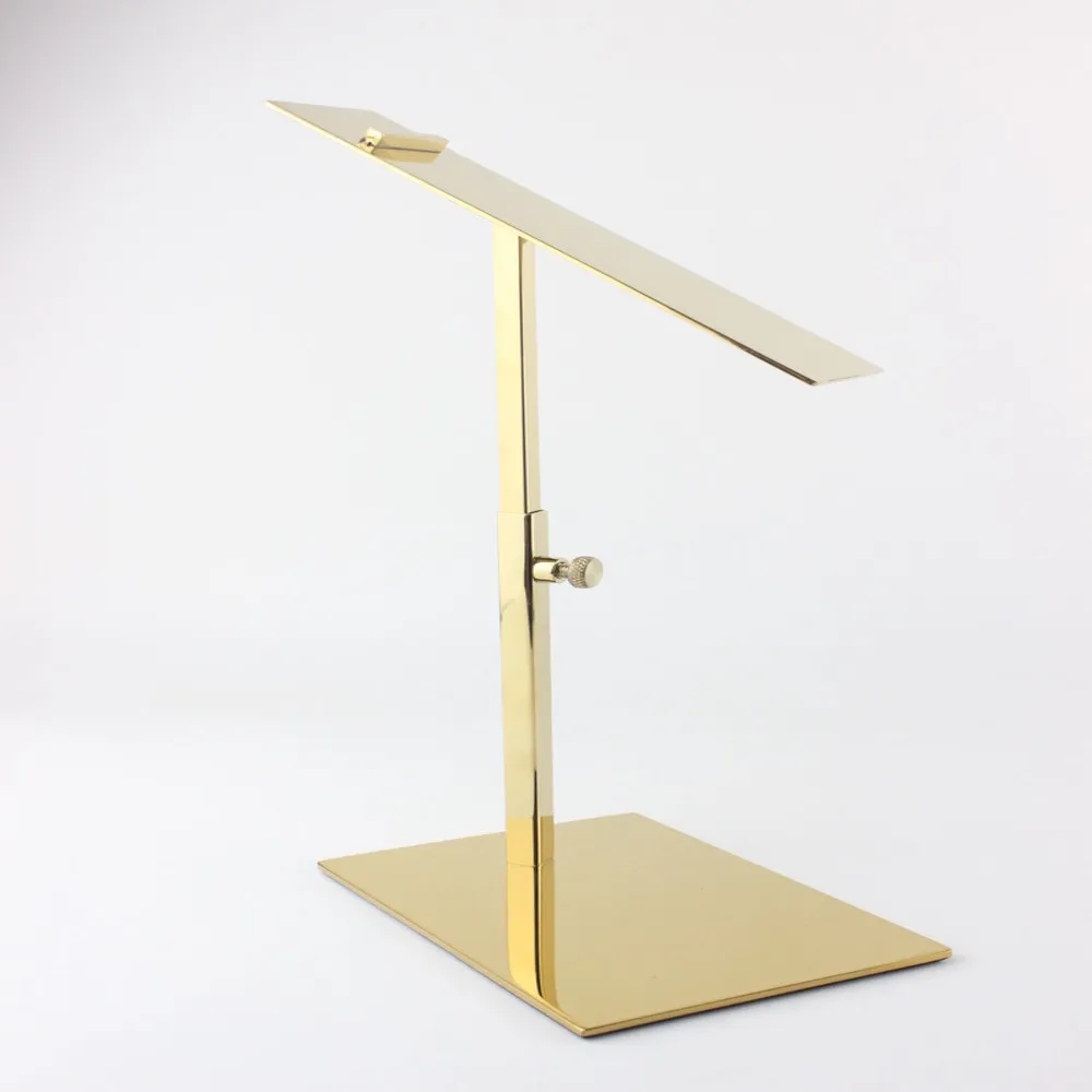 Metal-Polished-Gold-Shoe-Display-Stand-Shoe-Riser-Stand-Shoe-Bracket ...