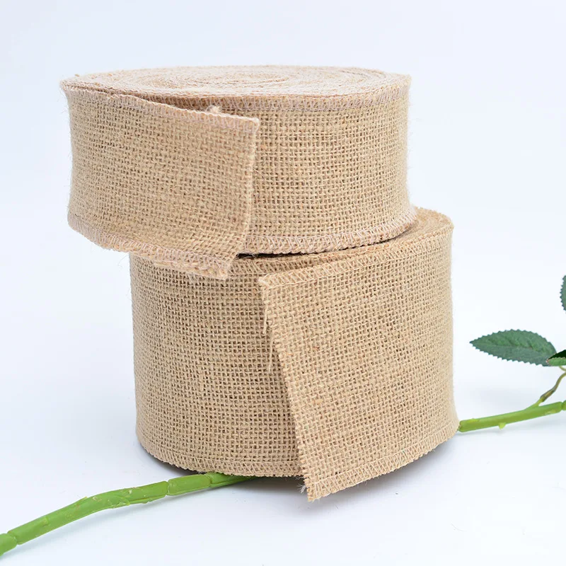 2meters Jute Burlap Ribbons Diy Crafts Fabric Wedding Birthday Party ...