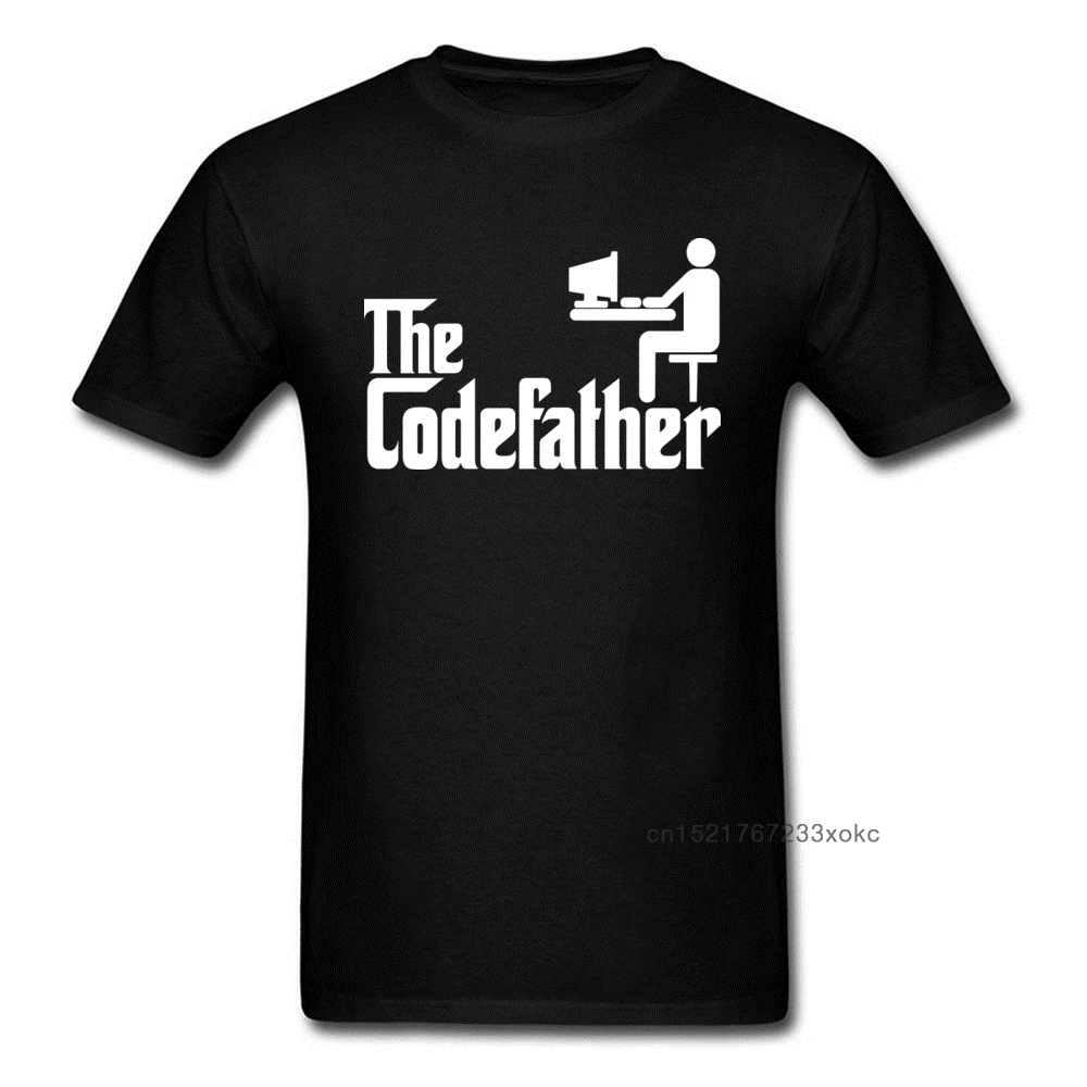 The Codefather T shirts Funny Programmer T Shirt For Men 100% Cotton Father Day Tshirt Funny ...