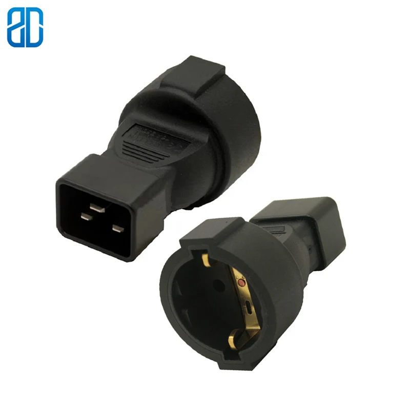 C20 European Power Adapter EC320 C20 To Russia German Connector ...