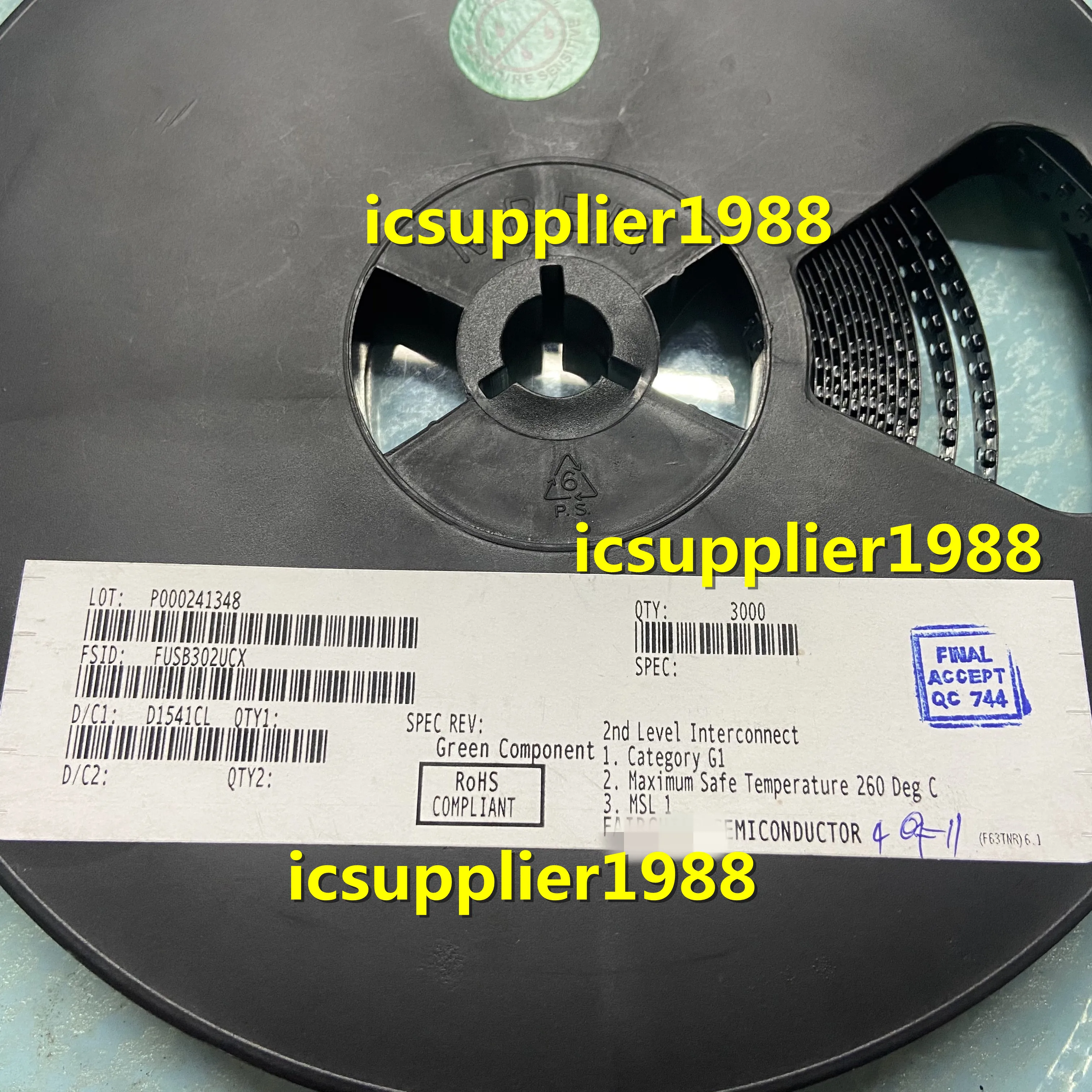 FUSB302UCX FUSB302 Full Speed Basic USB Type C Controller USB 3.1 3.3V ...