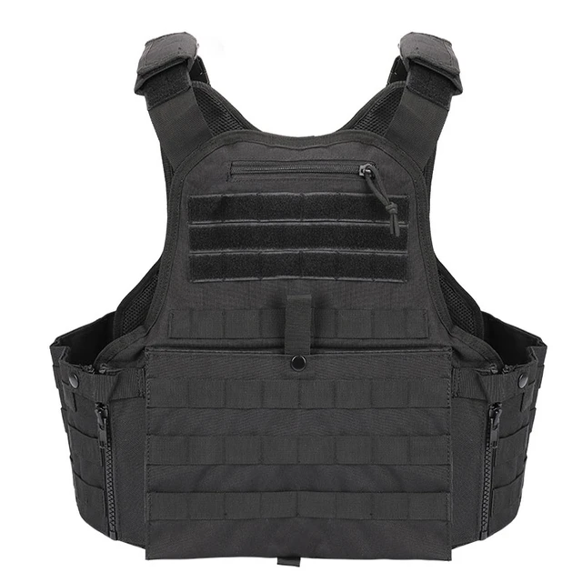 Black Military Bulletproof Vest