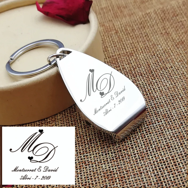 200 Pcs Personalised Metal Keyring Keychain Beer Bottle Openers ...
