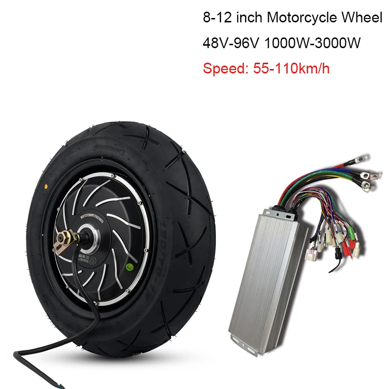 1500W-2000WElectric-Motorcycle-Conversion-Kit-1000W-12-Inch-Wheel-Hub ...