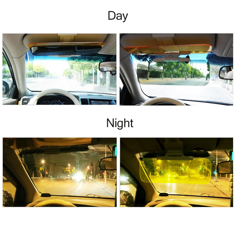 Day Night HD Anti Glare Auto Car Flip Down Shield Sun Visor Vision ...