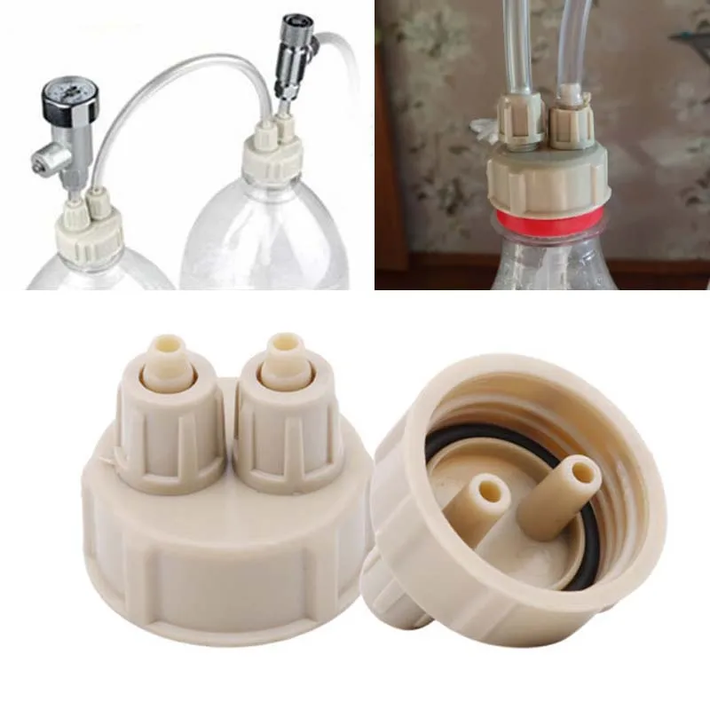 2pcs Aquarium Co2 System Tube Valve Guage Bottle Cap Aquarium Bottle ...