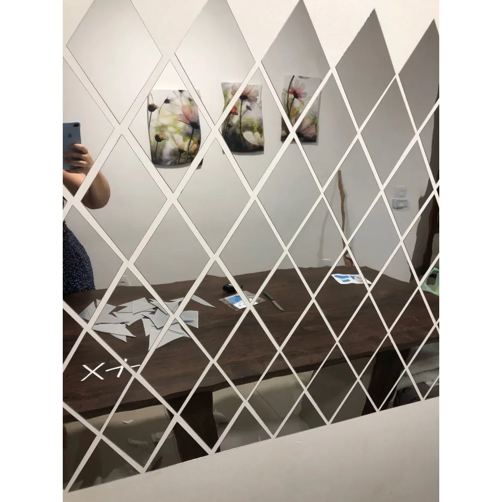 17-32-58Pcs-DIY-3D-Mirror-Wall-Stickers-Diamonds-Triangles-Acrylic-Wall ...
