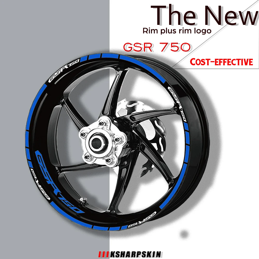 Motorcycle Wheel Rims Reflective Stickers Tire Logo Decals Moto ...