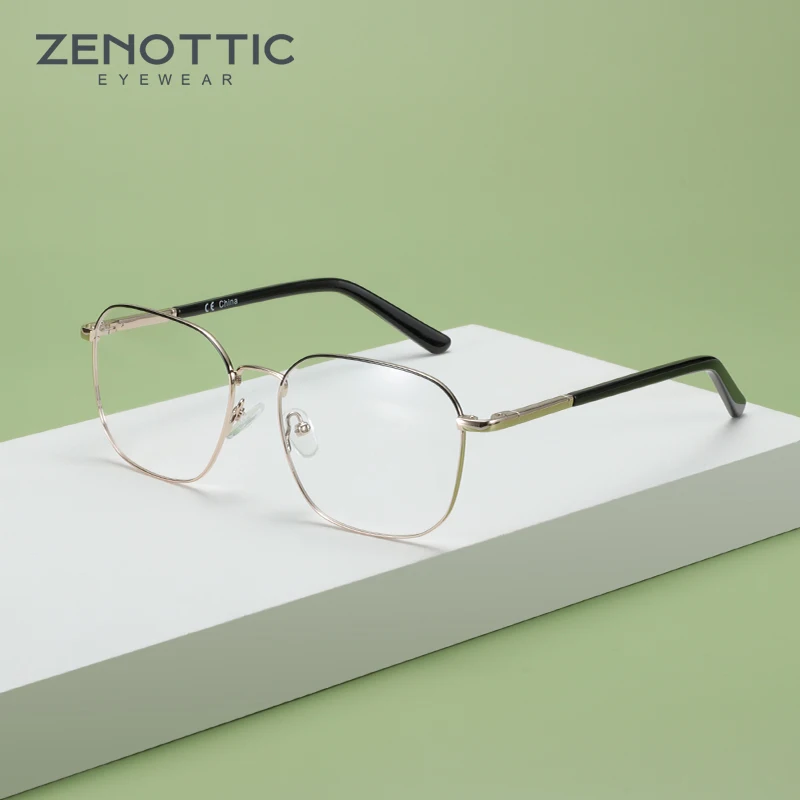 ZENOTTIC-Designer-Alloy-Optical-Glasses-Frame-Men-Business-Square ...