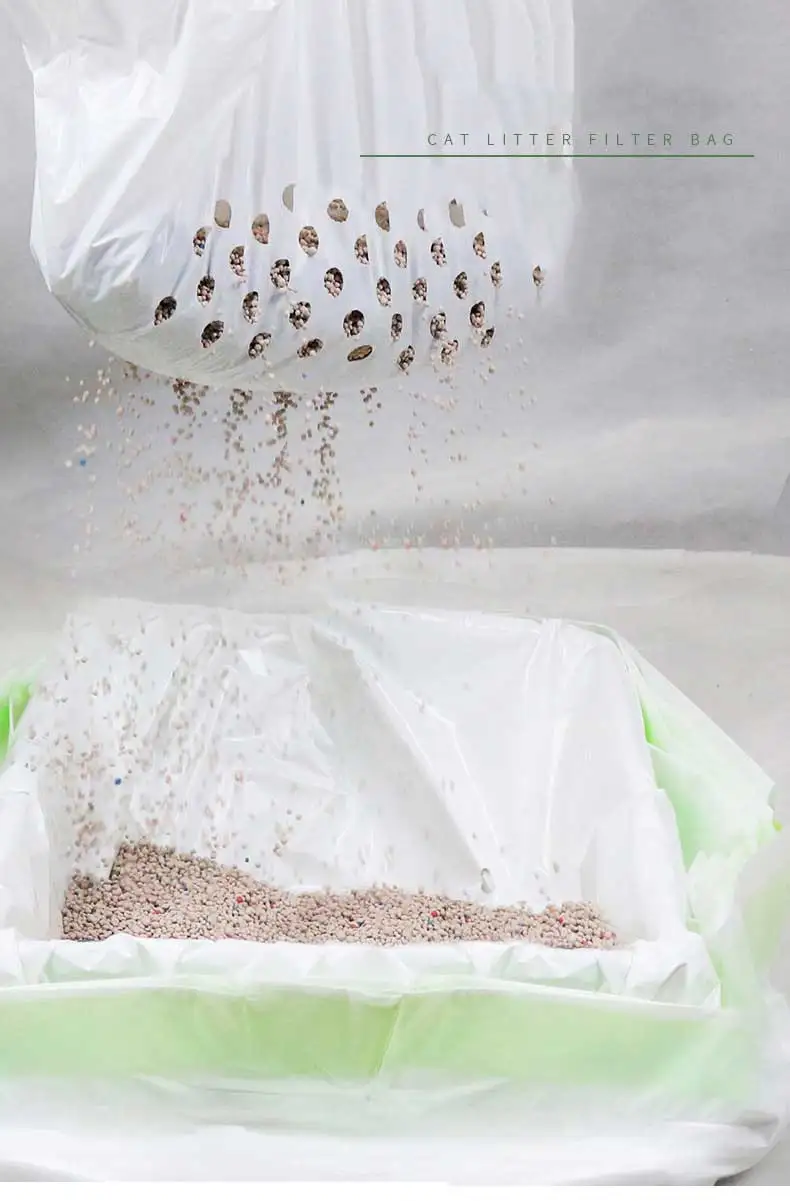 Pelle à litière,Sacs à litière jetables à filtre rapide pour chat ...