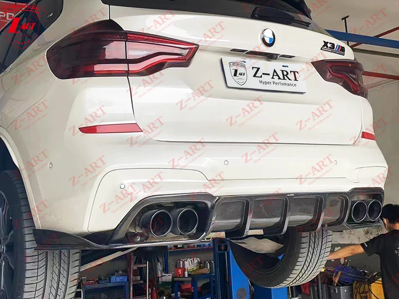 Z-art X3m Carbon Fiber Rear Lip For X4m Dry Carbon Fiber Rear Low ...