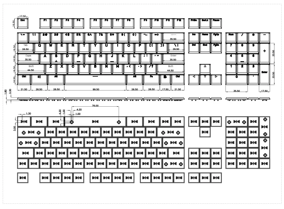 Logitech MX Mechanical - not standard position of stabilizers : r ...