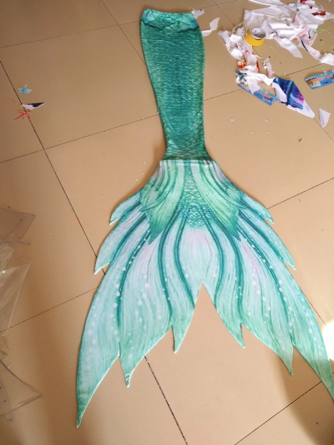 Mermaid Swimsuit Tail And Fins With Monofin Cosplay Costume For Adult ...