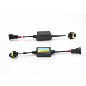 2Pcs H8 H9 H11 LED Conversion Kit Headlight Canbus Error Free Anti Flicker Capacitors Resistor ...