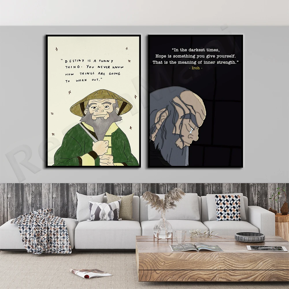 Iroh-quotes-art-painting-posters-and-prints-on-canvas-wall-art-pictures ...