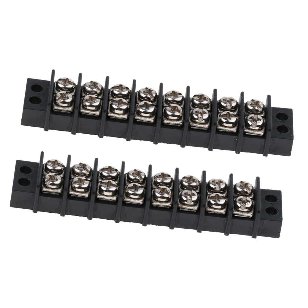 Bornier à vis pour bateau marin RV 12V 30A 8 voies, 2 pièces, 1 en 8 ...