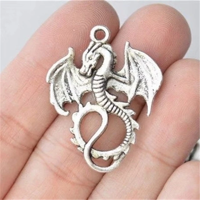Silver Dragon Charm