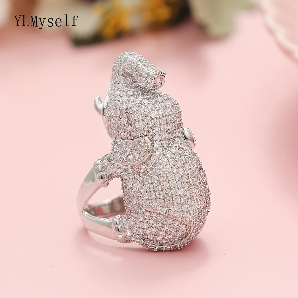 Very-Large-Elephant-ring-Women-Animal-Jewelry-Setting-459pcs-of-1-5mm ...