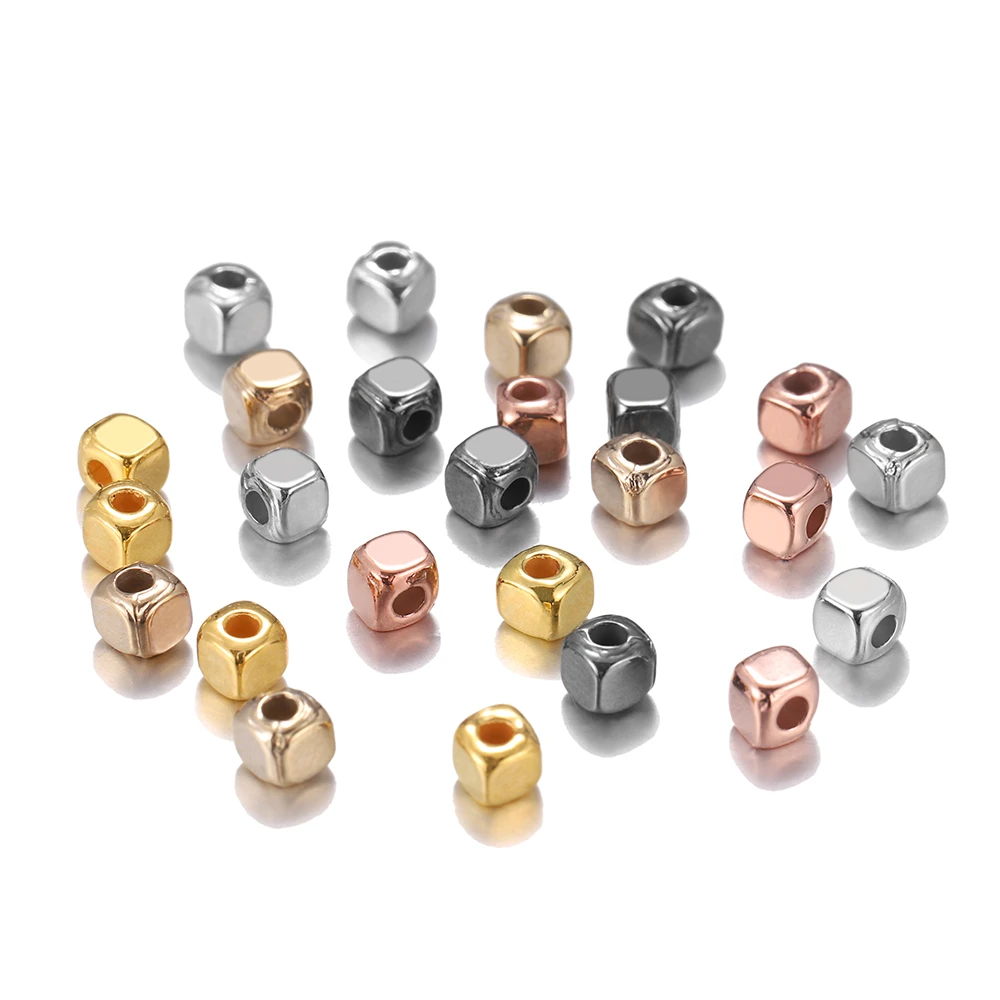 Acrylic Ccb Plastic Square Cuboid Seed Beads Bulk Loose Spacer Beads ...