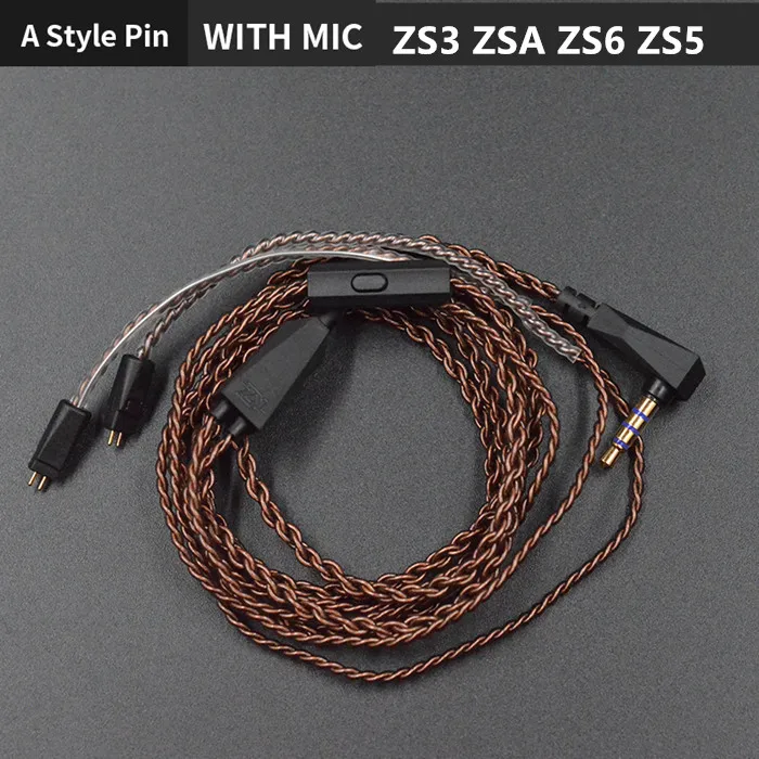 KZ ZST ZSN ZS10 pro ZS3 ZS6 AS16 AS12 ZSN для наушников с микрофоном ...