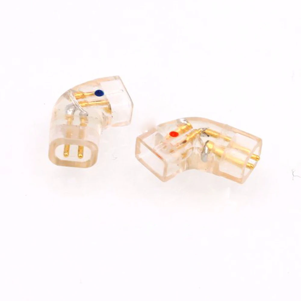 pair Gold Plated QDC Headphone Plug for QDC Male to MMCX 0.78mm Female ...