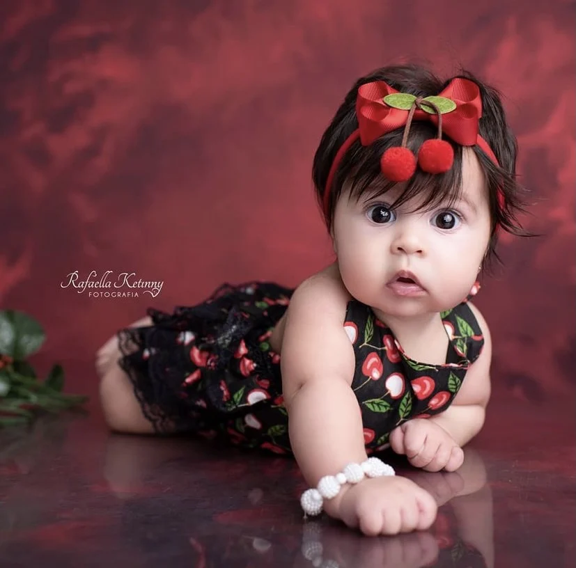 Cute Babies With Red Roses