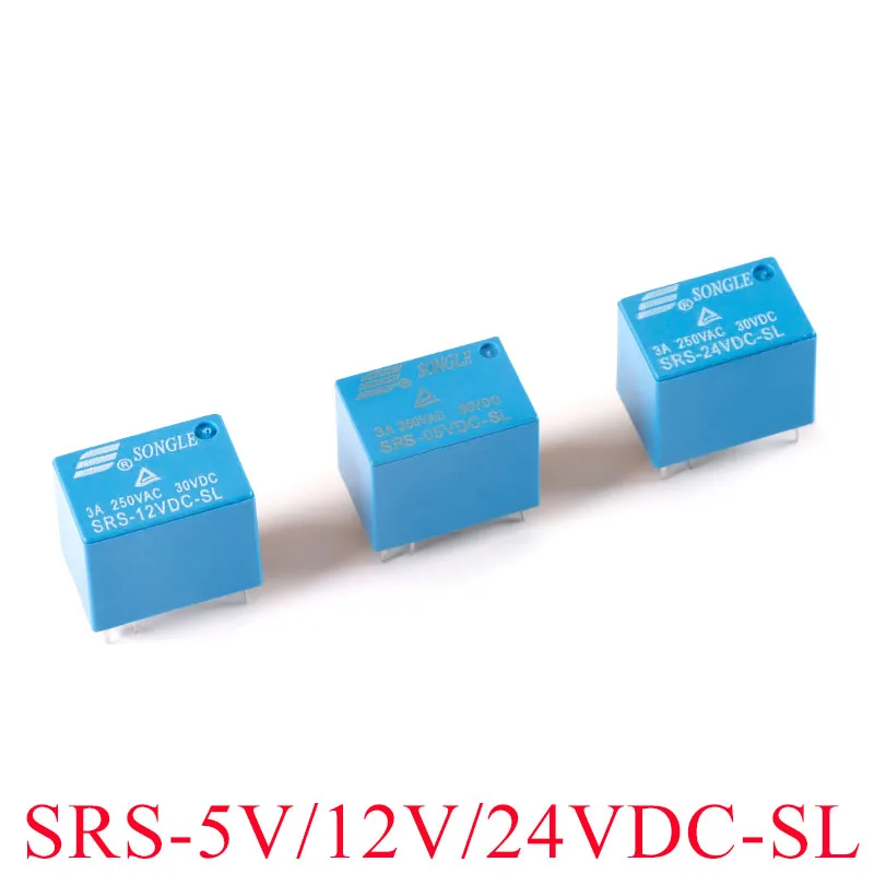 5pcs Srs-05vdc-sl Srs-12vdc-sl 05vdc-sl 12vdc-sl 4100 Blue 5v 6pin ...