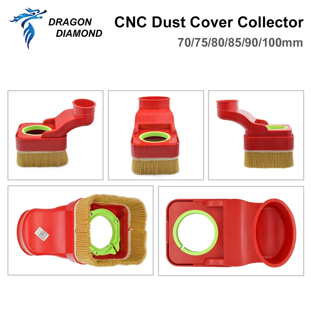 1PC Spindle Dust Cover Collector 70/75/80/85/90/100mm For CNC Router ...