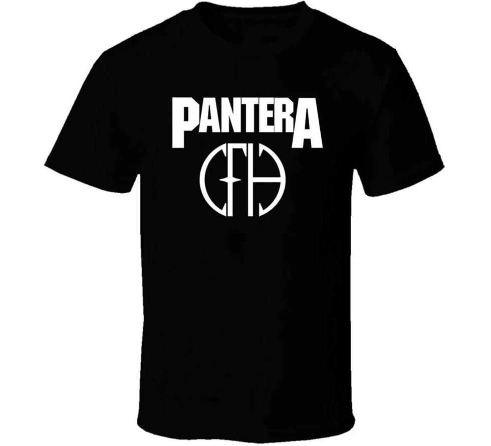 Pantera Logo New Shirt Black White Tshirt Men'S Free Shipping Fitness ...