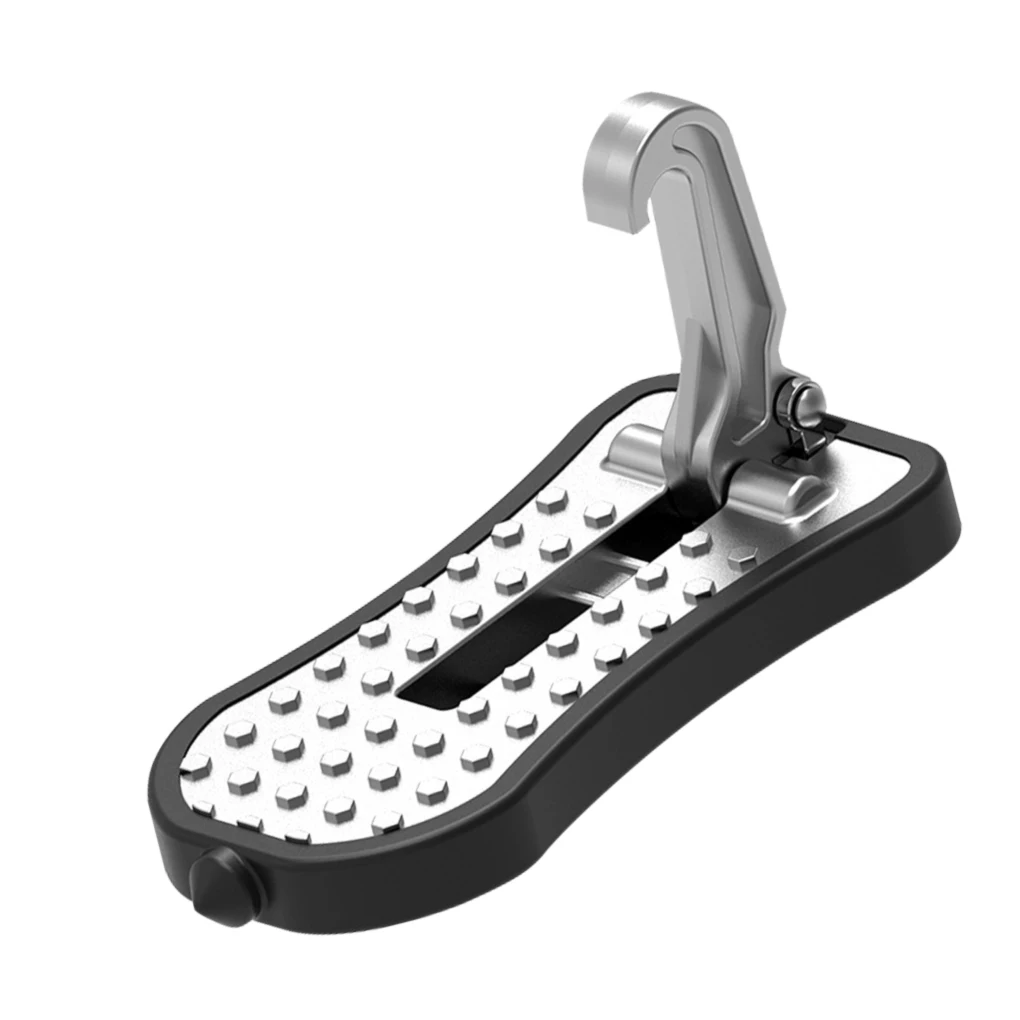 Foldable-Car-Door-Step-Auxiliary-Pedal-Aluminum-Alloy-Auto-Latch-Hook ...