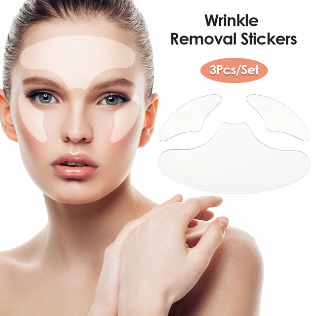 Reusable Silicone Wrinkle Removal Sticker Facial Lifting Strips Set ...