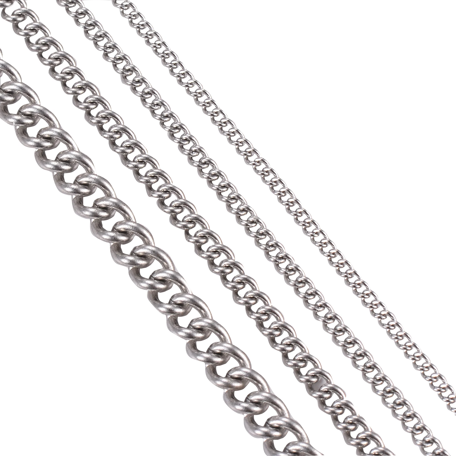 1Pc-Stainless-Steel-Basic-Link-chain-necklace-1-5-2-3-4-5mm-necklace ...