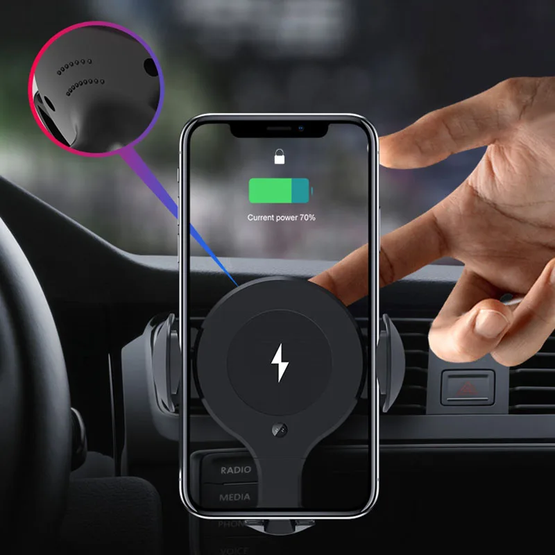 Newly Car Wireless Charger Phone Holder Intelligent Induction Mount ...