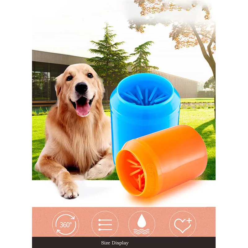 Dropship Dog Paw Cleaner Cup Soft Silicone Combs Pet Foot Washer Cup ...