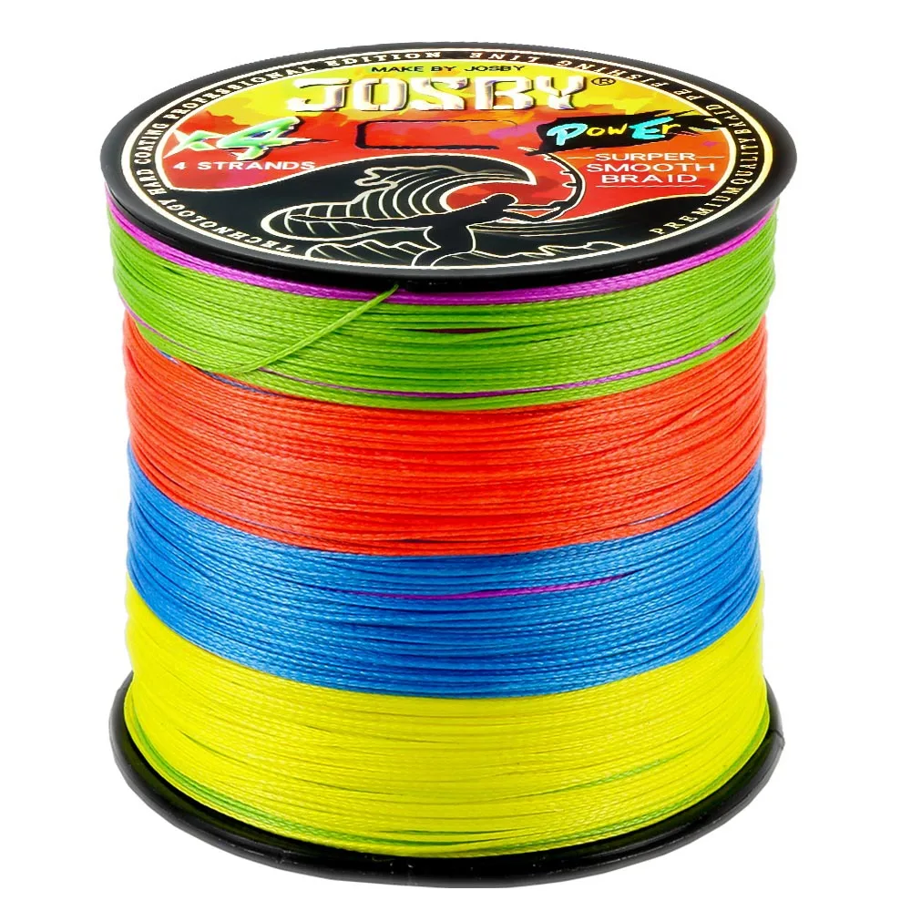 Josby 4 fios trançados pesca com mosca linha de pesca 10 100lb 300m ...