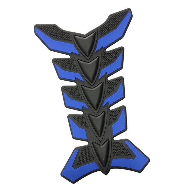 Blue3D Rubber Fishbone Motorcycle Oil Gas Tank Pad Decal Sticker Decal ...
