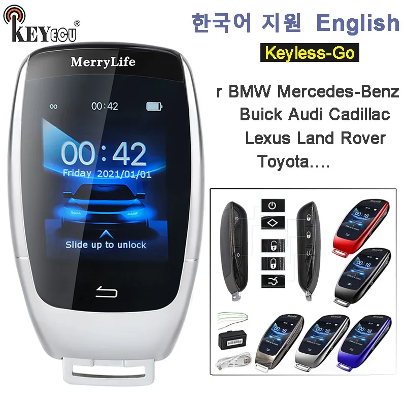 KEYECU-TK900-Korean-English-Modified-Smart-Remote-Shell-W-LCD-Screen ...